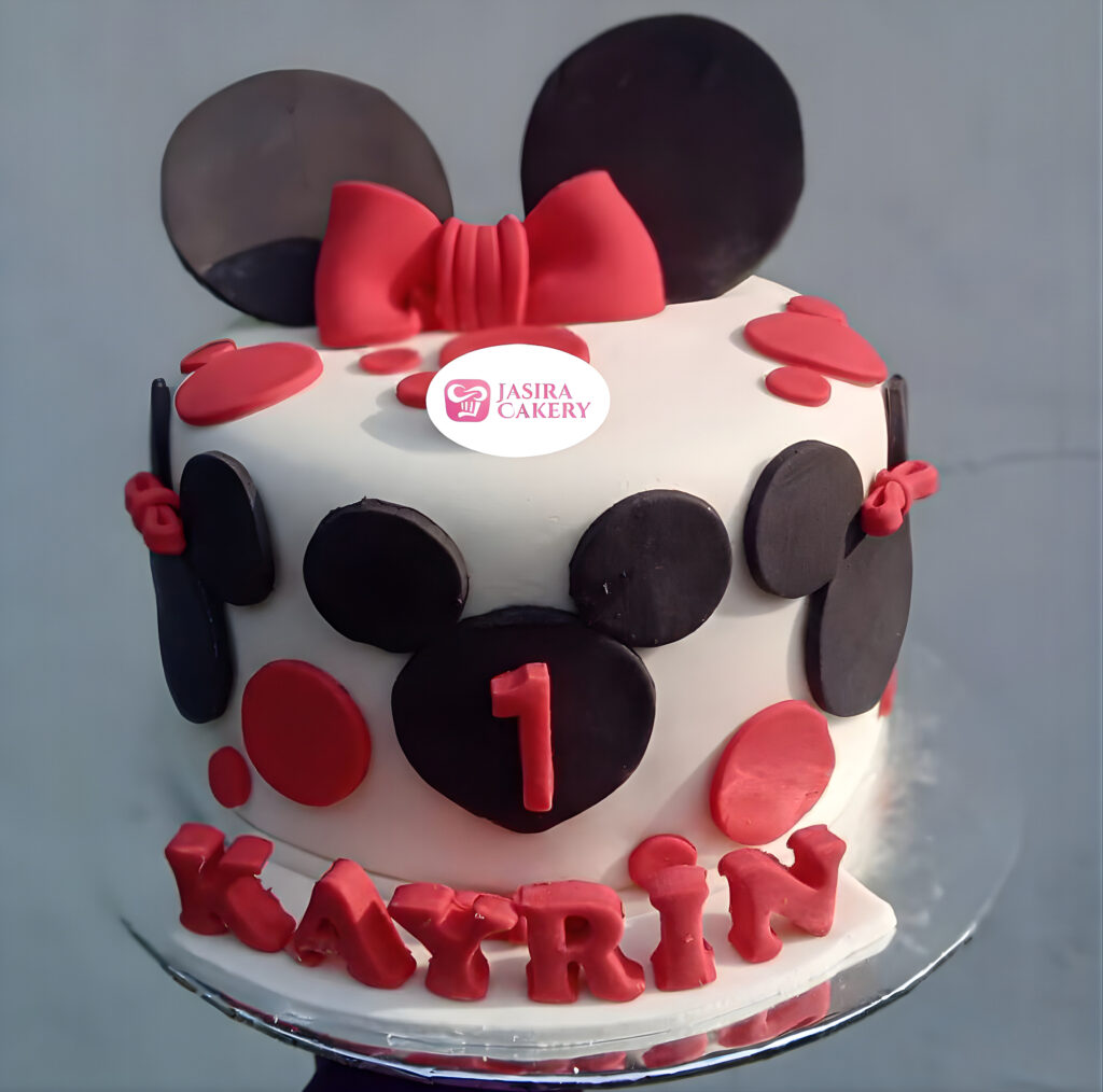 Custom Cake Fondant Tema Mickey Mouse by Jasira Cakery - Jasira Cakery